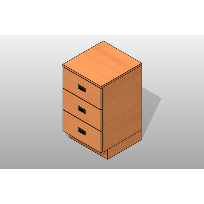 BIM objects - Free download! Nightstand Laminate Firehouse Furniture ...