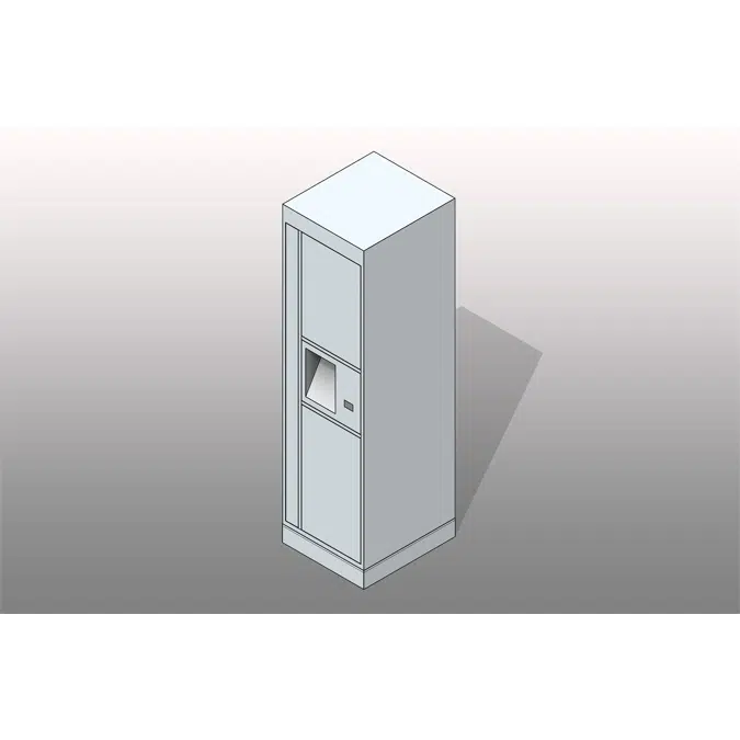 BIM objects - Free download! Indoor Half Bank Smart Locker | BIMobject