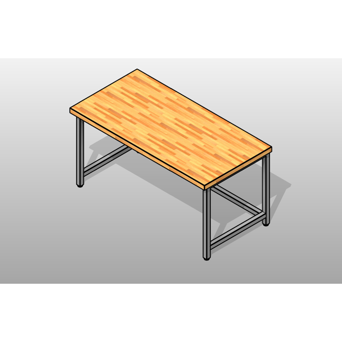 BIM objects - Free download! Work Surface Steel Workstation | BIMobject