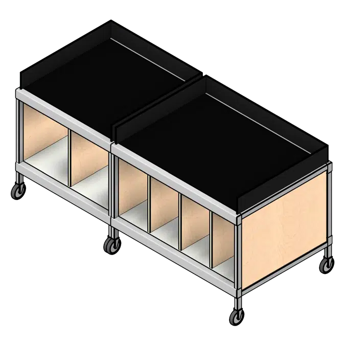 BIM objects - Free download! 07' Wide - Option 02 Mail Room | BIMobject