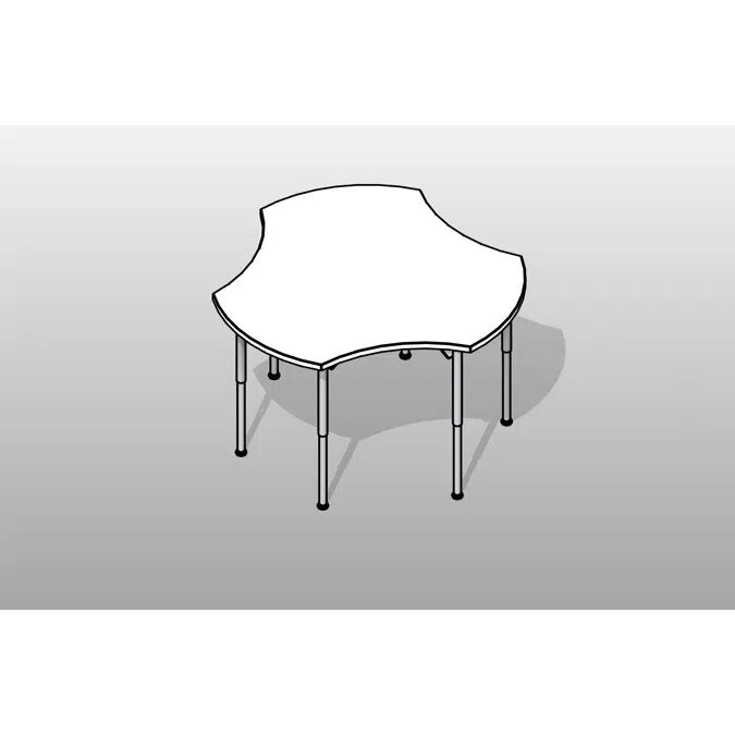 BIM objects - Free download! Cog Classroom Table | BIMobject