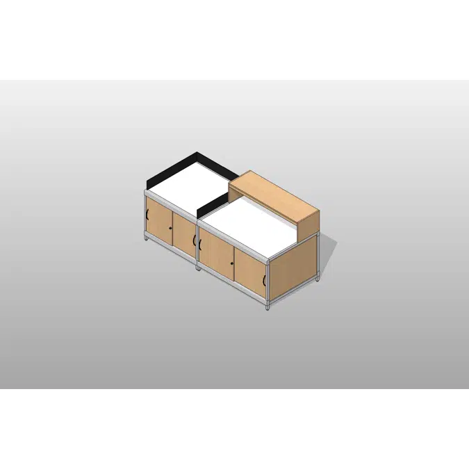 BIM objects - Free download! 07' Wide - Option 05 Mail Room | BIMobject