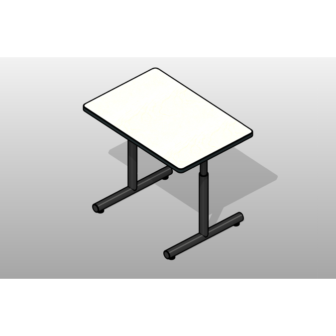BIM objects - Free download! Freestanding Table Classroom Furniture ...
