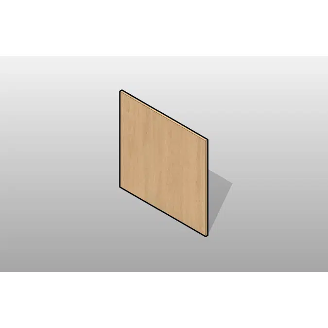 BIM objects - Free download! Cabinet Back Laminate Panel | BIMobject