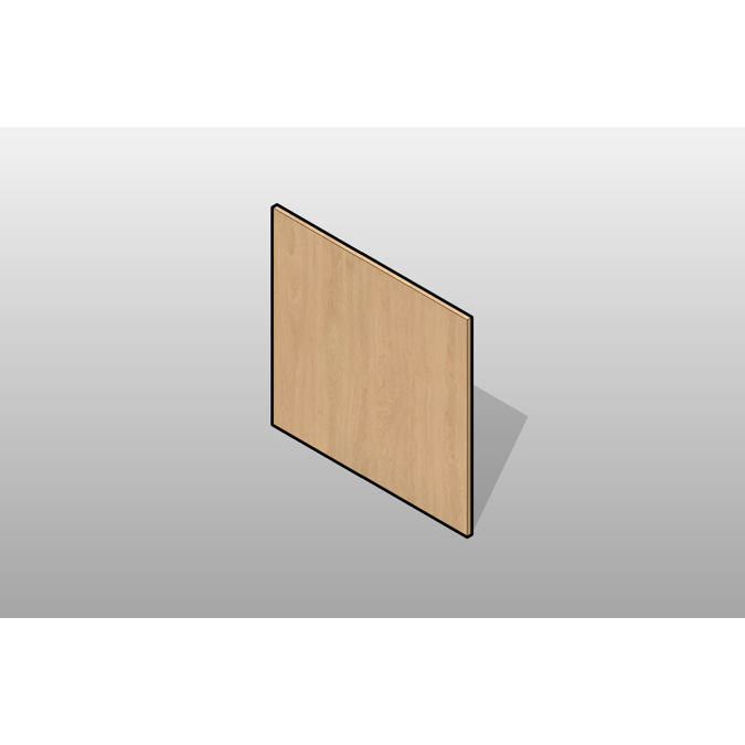 BIM objects - Free download! Cabinet Back Laminate Panel | BIMobject