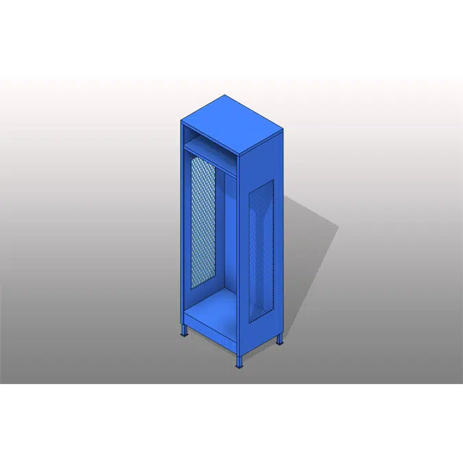 BIM objects - Free download! Athletic Steel Locker | BIMobject