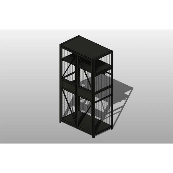 BIM objects - Free download! TA50 Gear Welded Wire Locker | BIMobject
