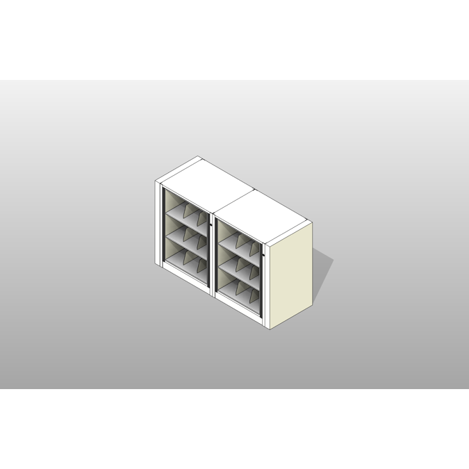 Об'єкти BIM – скачати безкоштовно! Letter-2 Cabinets-3 Tier-Shelves ...