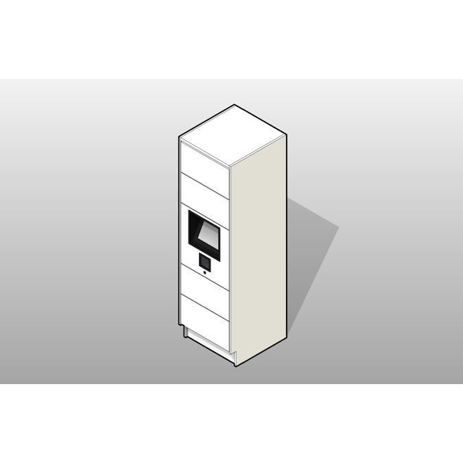 BIM objects - Free download! Smart Parcel Laminate Locker | BIMobject