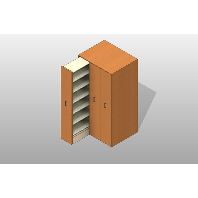 BIM objects - Free download! Pull Out 4 Post Shelving | BIMobject