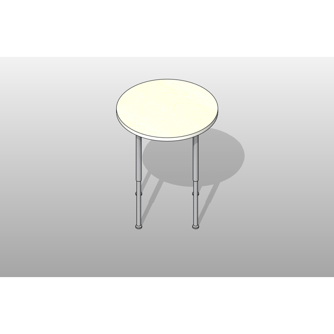 BIM objects - Free download! Half Circle Table Classroom Furniture ...