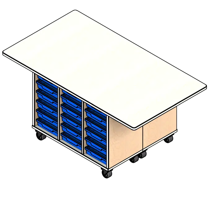 BIM objects - Free download! Counter Storage Classroom Furniture ...