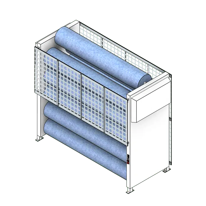 BIM objects - Free download! Vinyl Roll Vertical Carousel | BIMobject