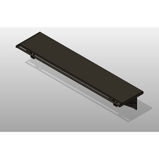 BIM objects - Free download! Wall Mounted Restraint Bench | BIMobject