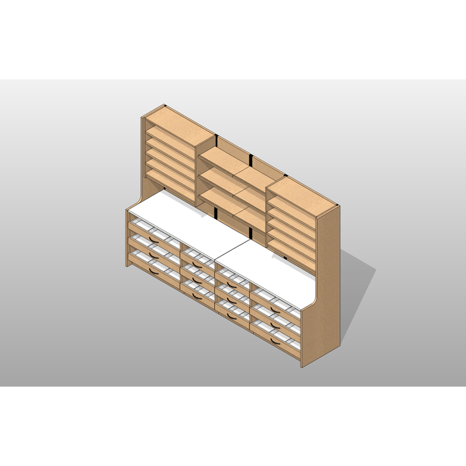 BIM objects - Free download! 10' Wide - Option 02 Pharmacy | BIMobject