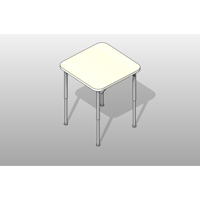 Objetos BIM - ¡Descarga gratis! Rectangle Table Classroom Table | BIMobject