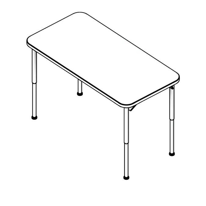 BIM objects - Free download! Rectangle Table Classroom Table | BIMobject