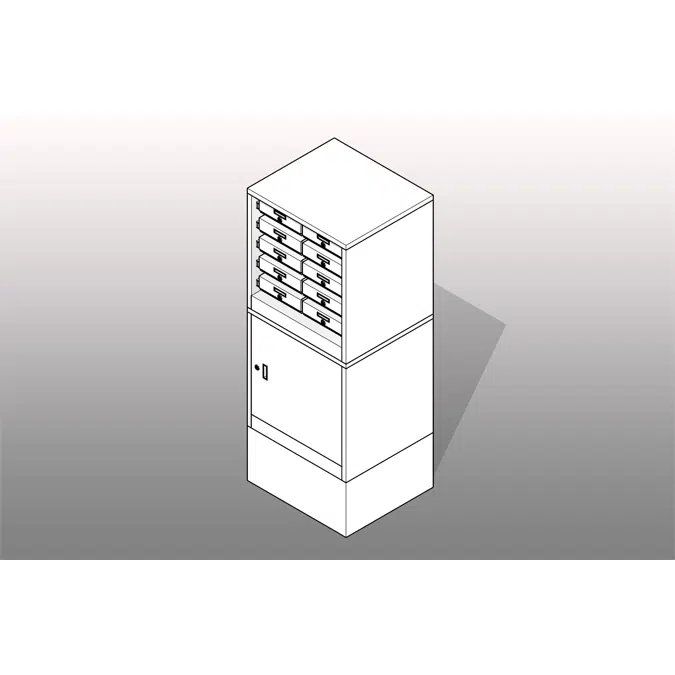 BIM objects - Free download! Taser Storage Metal Lockers | BIMobject