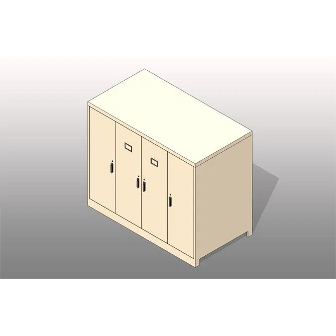 BIM objects - Free download! Oversized Museum Preservation Cabinet ...