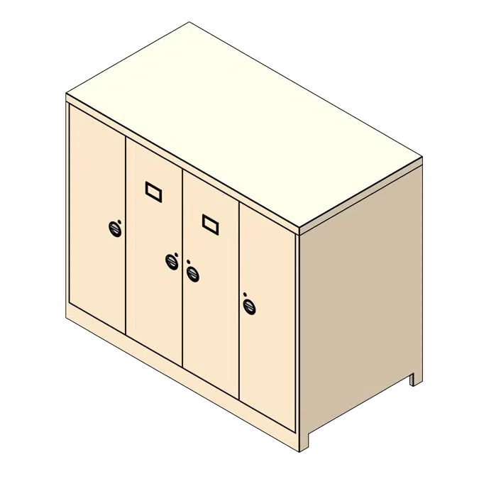 BIM objects - Free download! Oversized Museum Preservation Cabinet ...