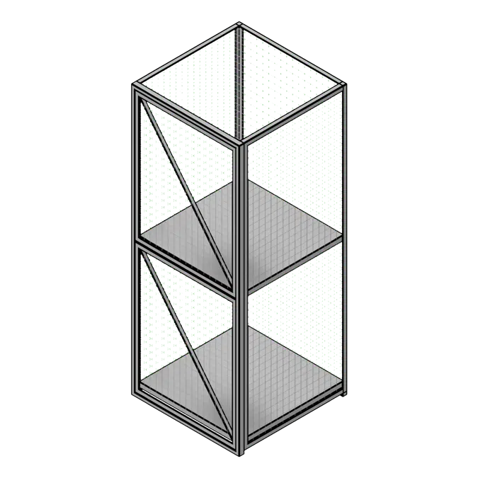 BIM objects - Free download! Tiered Tenant Welded Wire Locker | BIMobject