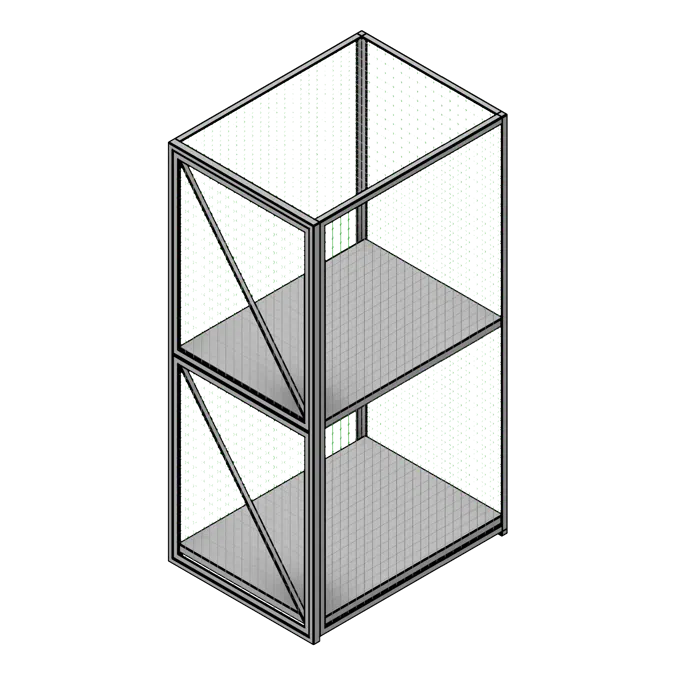 BIM objects - Free download! Tiered Tenant Welded Wire Locker | BIMobject