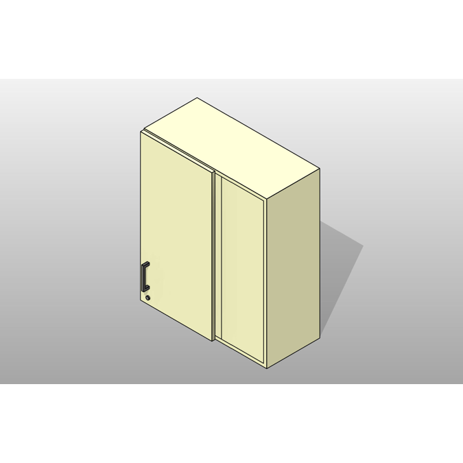 BIM objects - Free download! Dead Corner Steel Lab Wall Cabinet | BIMobject