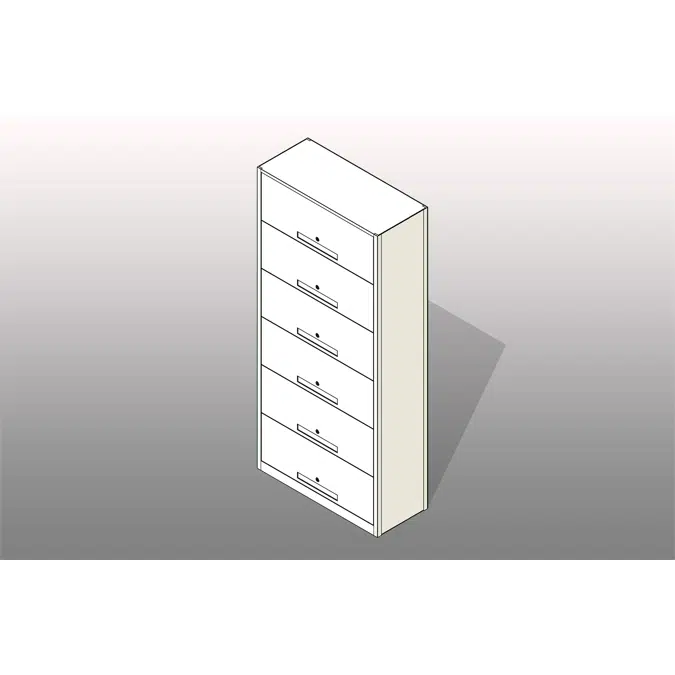 BIM objects - Free download! Flip Up File Doors 4 Post Shelving | BIMobject