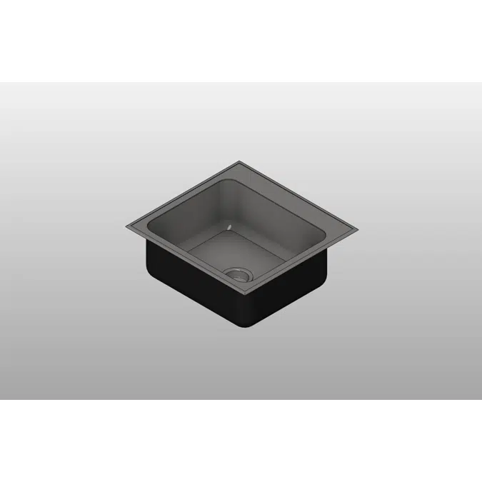 BIM objects - Free download! Single Bowl w/ Faucet Ledge Stainless ...