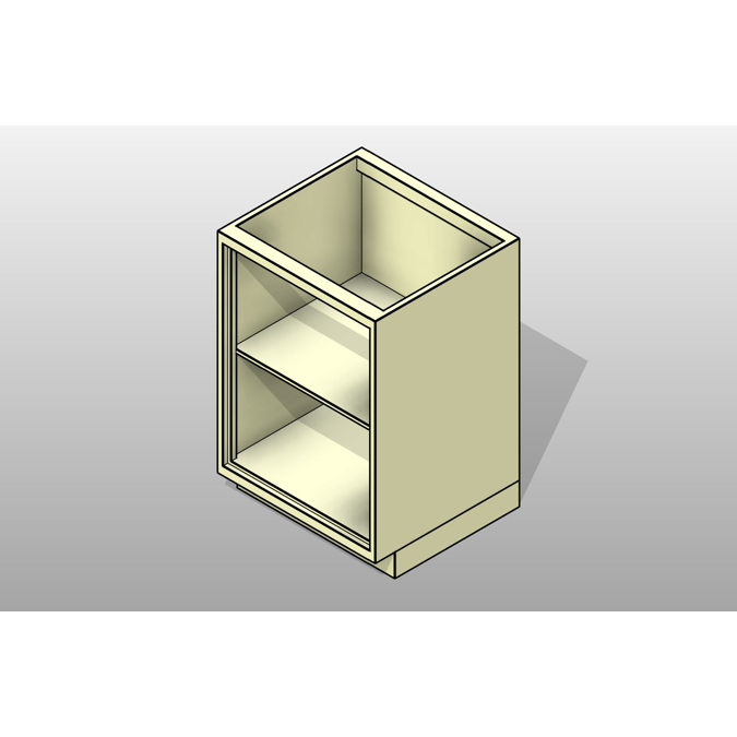 BIM objects - Free download! Open Steel Lab Base Cabinet | BIMobject