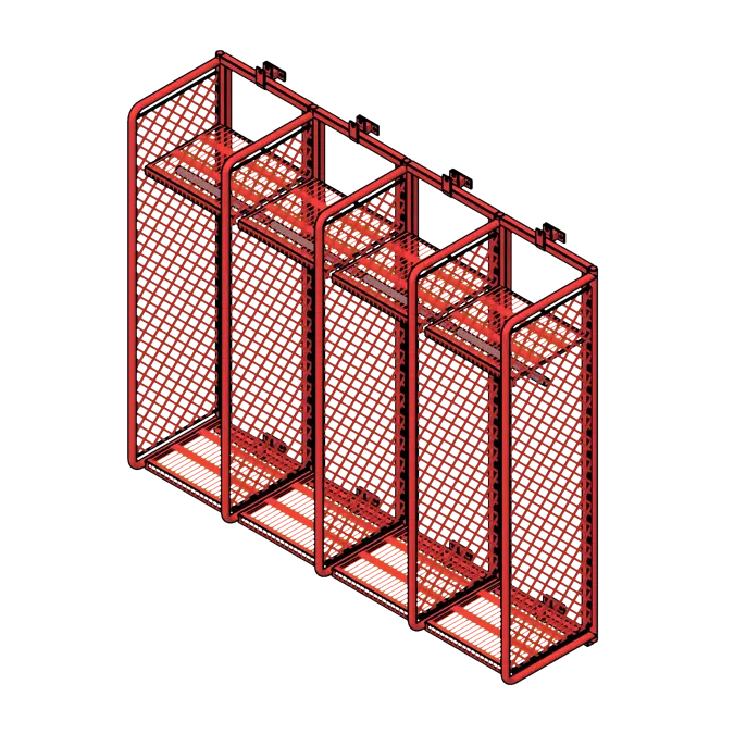 BIM objects - Free download! Wall Mounted Firefighter Locker | BIMobject