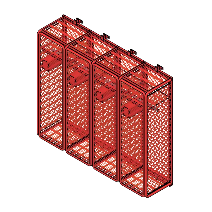 BIM objects - Free download! Wall Mounted Firefighter Locker | BIMobject