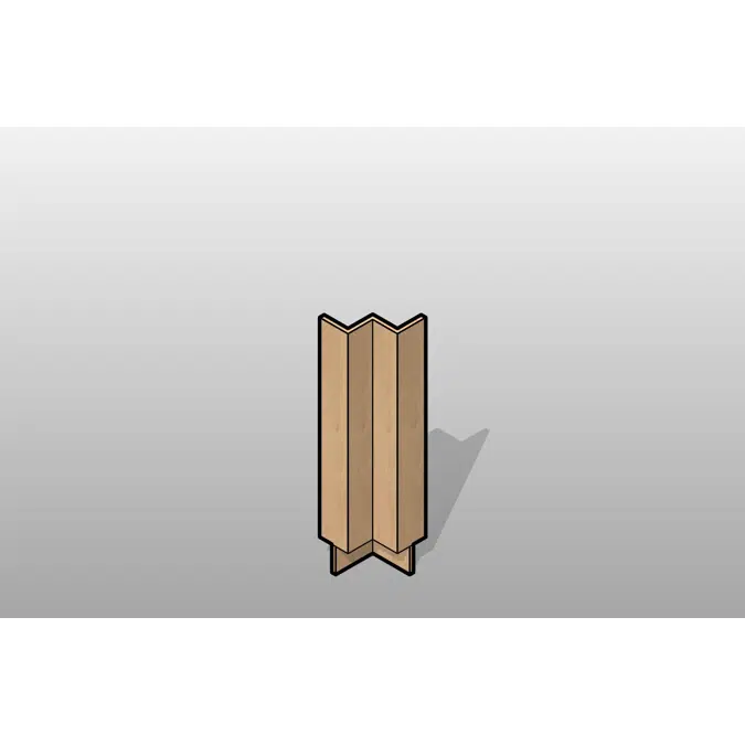 BIM objects - Free download! Corner Base Laminate Filler Panel | BIMobject