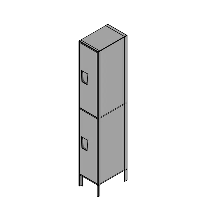 BIM objects - Free download! Rust Resistant Stainless Steel Locker ...