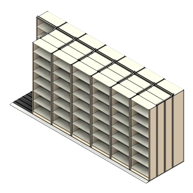 BIM objects - Free download! Sliding 4 Post Shelving | BIMobject