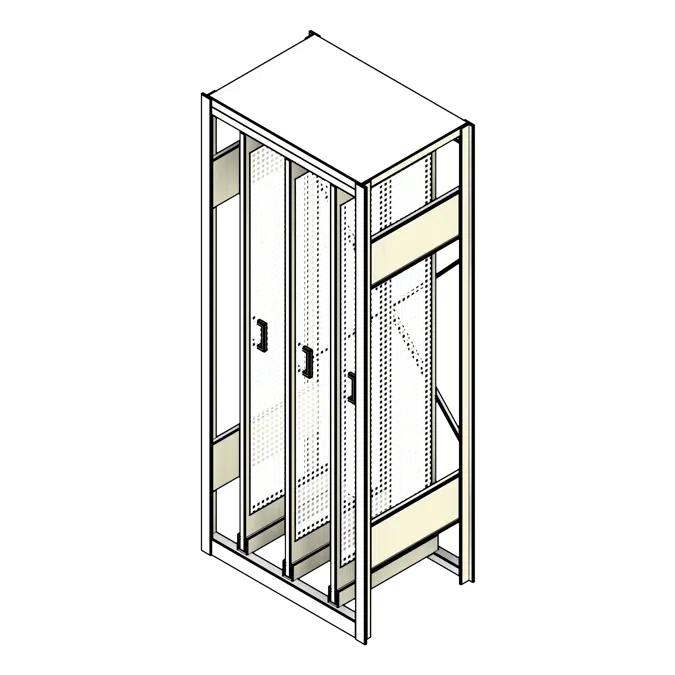 Objetos BIM - ¡Descarga gratis! Slide Out Panels Industrial Furniture ...