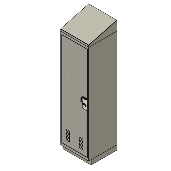 BIM objects - Free download! Full Height Personal Storage Metal Locker ...