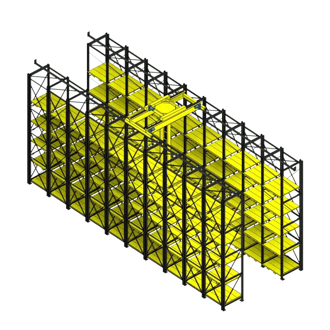 Objets BIM - Téléchargement gratuit ! 244" Tall - Single Aisle Pallet ...