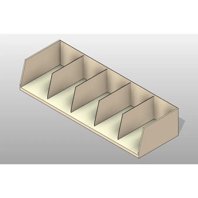 BIM objects - Free download! Shelf Cantilever Shelving | BIMobject