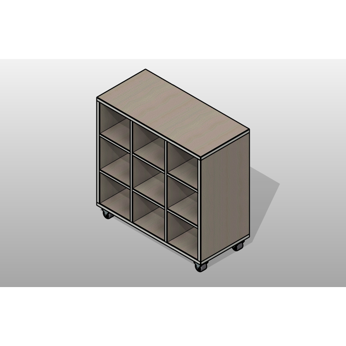 BIM objects - Free download! Cubbies Classroom Storage | BIMobject