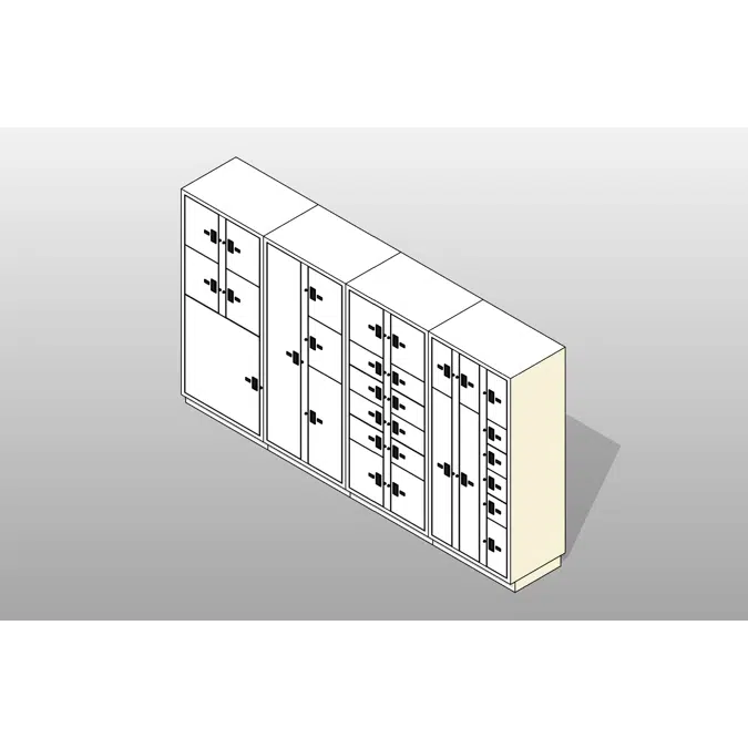 BIM objects - Free download! 4 Columns-31 Total Openings Steel Evidence ...