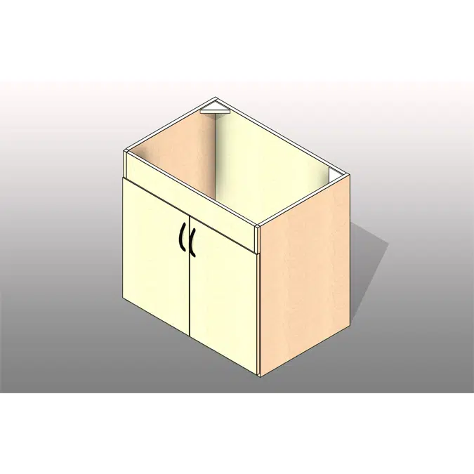 Objetos BIM - ¡Descarga gratis! Waste Bin Laminate Base Cabinet | BIMobject