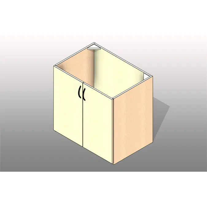 BIM objects - Free download! Waste Bin Laminate Base Cabinet | BIMobject