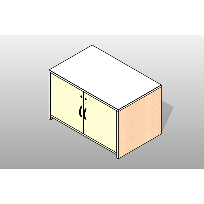 BIM objects - Free download! Credenza - Mail Slots Executive Laminate ...