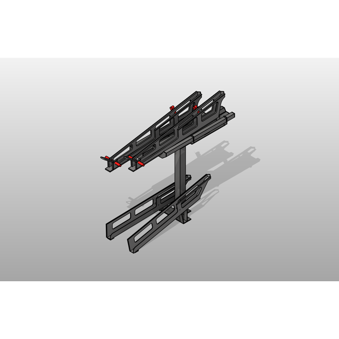 BIM objects - Free download! Multi-Level Bike Rack | BIMobject