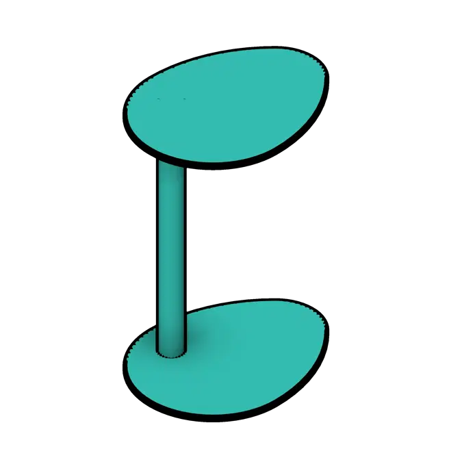BIM objects - Free download! Side Table Classroom Table | BIMobject