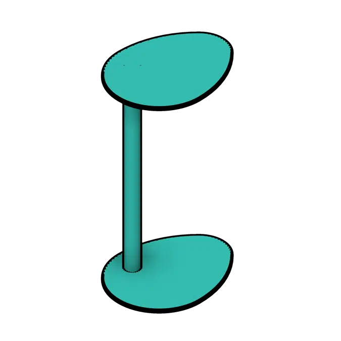 BIM objects - Free download! Side Table Classroom Table | BIMobject