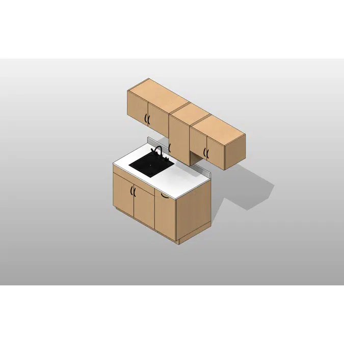 BIM objects - Free download! 07' Wide - Option 05 Break Room | BIMobject