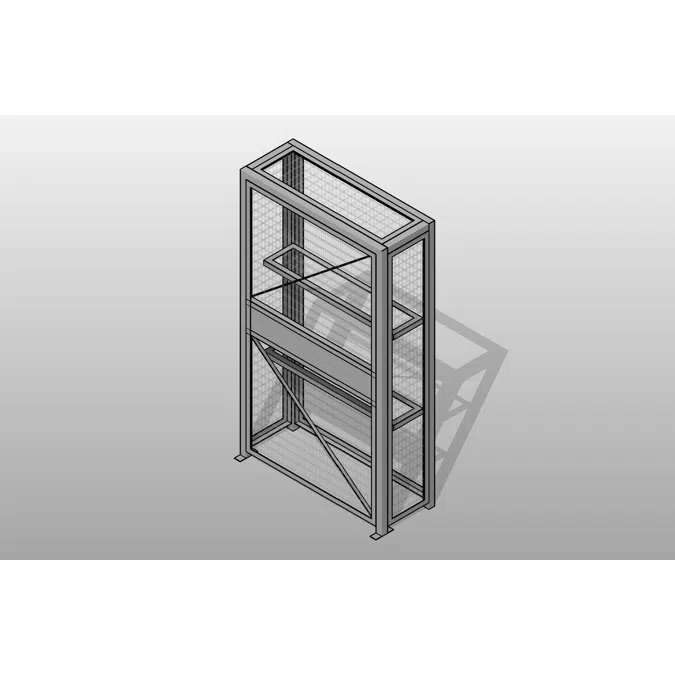 BIM objects - Free download! Loss Prevention Welded Wire Locker | BIMobject