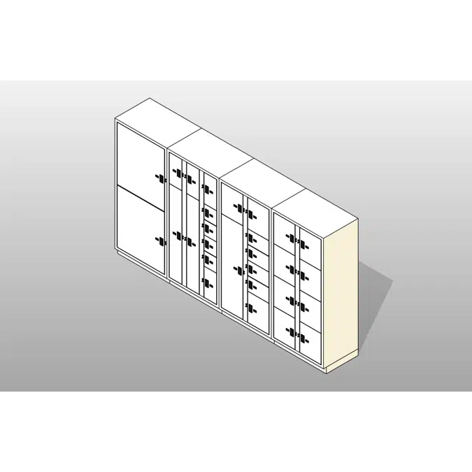 BIM objects - Free download! 4 Columns-28 Total Openings Steel Evidence ...